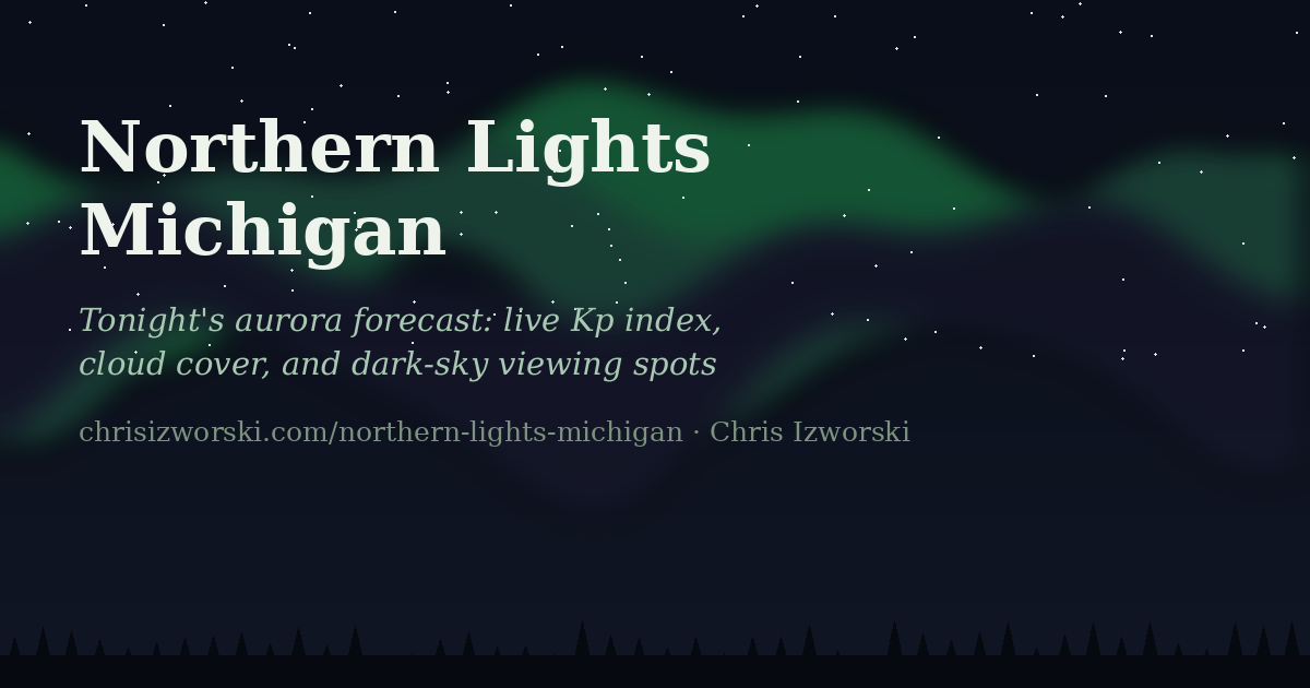 Northern Lights Michigan, Tonight's Aurora Forecast and Viewing Tool ...